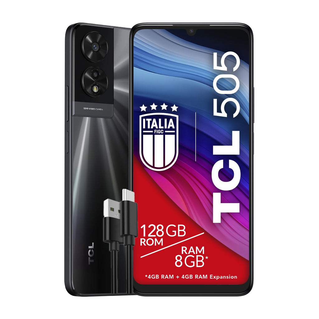 TCL 505 6.75" HD+ 90Hz NXTVISION Display, 128GB, 8GB, 50MP/2MP, 5MP ...