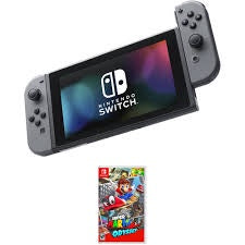 Nintendo Switch 32GB Console - Gray Joy-Con & Super Mario Odyssey Bund ...