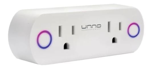 Unno Tekno Smart Double Plug White – online.bb