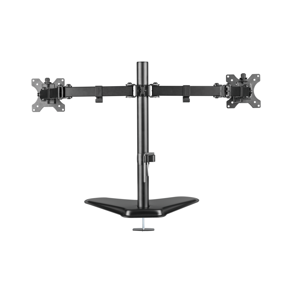 Unno Tekno Dual Monitor Mount Desk Stand w/ Cable Organizer 12" - 32 ...