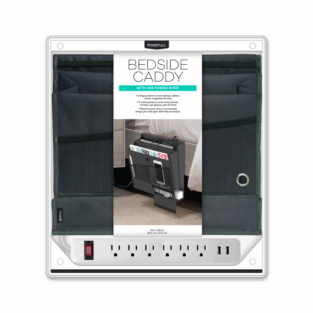 Mindfull Bedside Caddy with Power Strip – online.bb