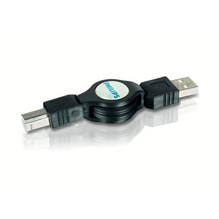 Philips - Retractable USB 2.0 Cable – online.bb