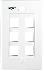 Nexxt Standard Wall Plates - 6 Ports – online.bb